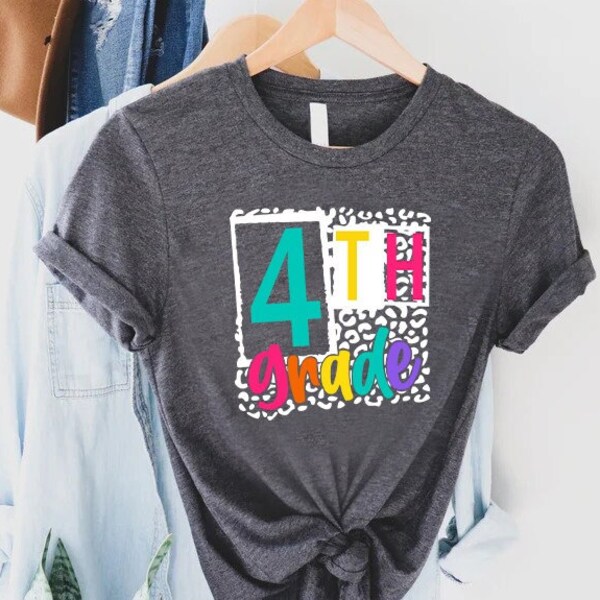 Back to School Shirt 4th Grade - Etsy