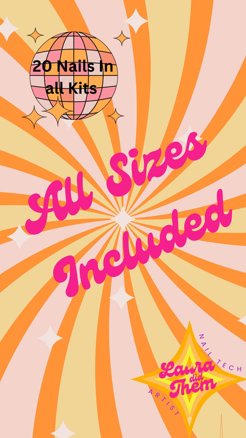 Clueless Inspired Press on Nails / Hand Painted Nails, False Nails ...