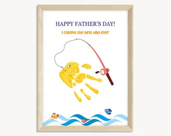Fathers Day Handprint Craft Printable, Fathers Day Handprint Art ...