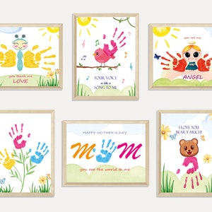 Mothers Day Handprint Art Activity, Mothers Day Keepsake Gift, Mothers ...
