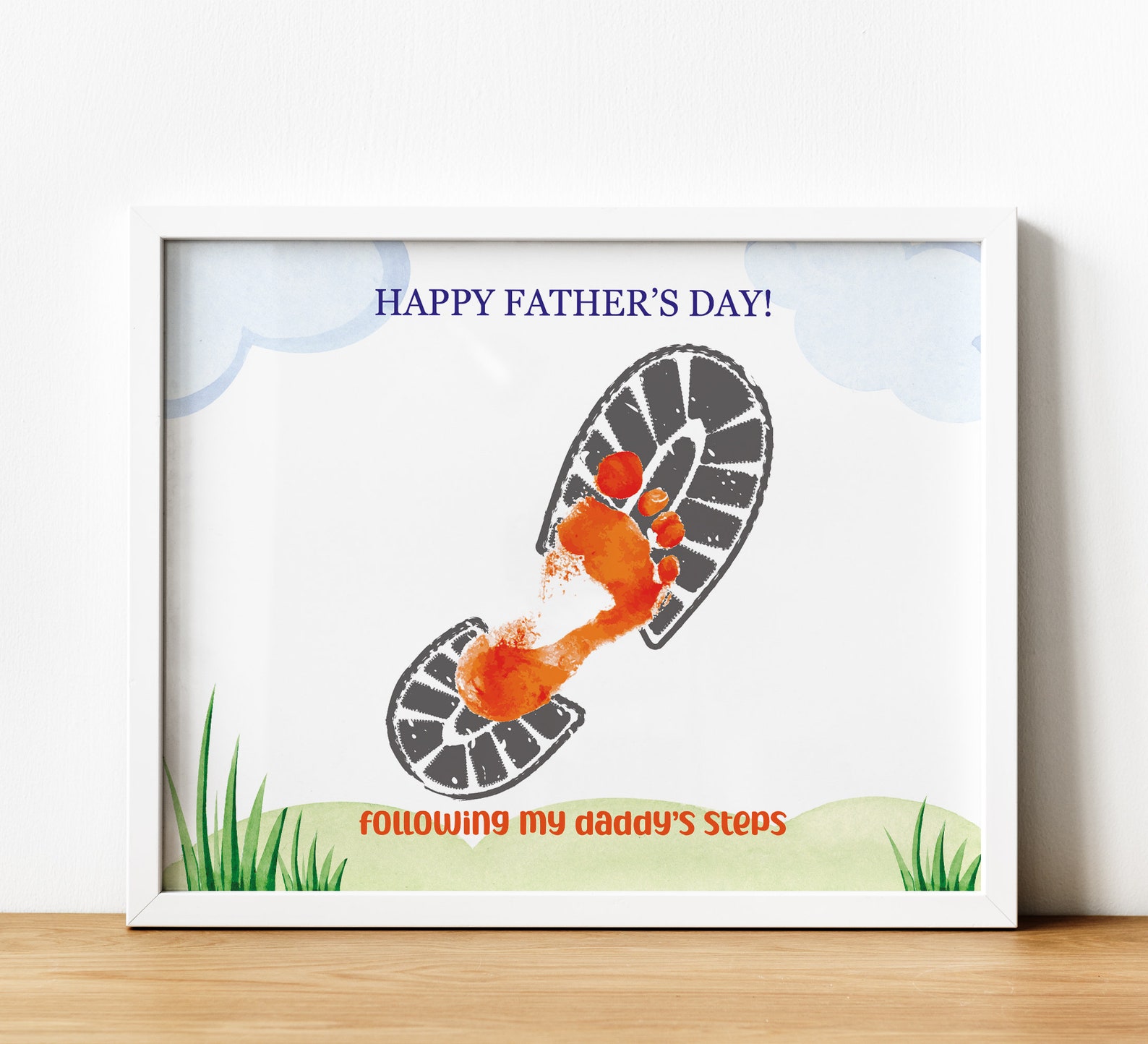 Fathers Day Handprint Art Craft, Fathers Day Keepsake Gift From ...