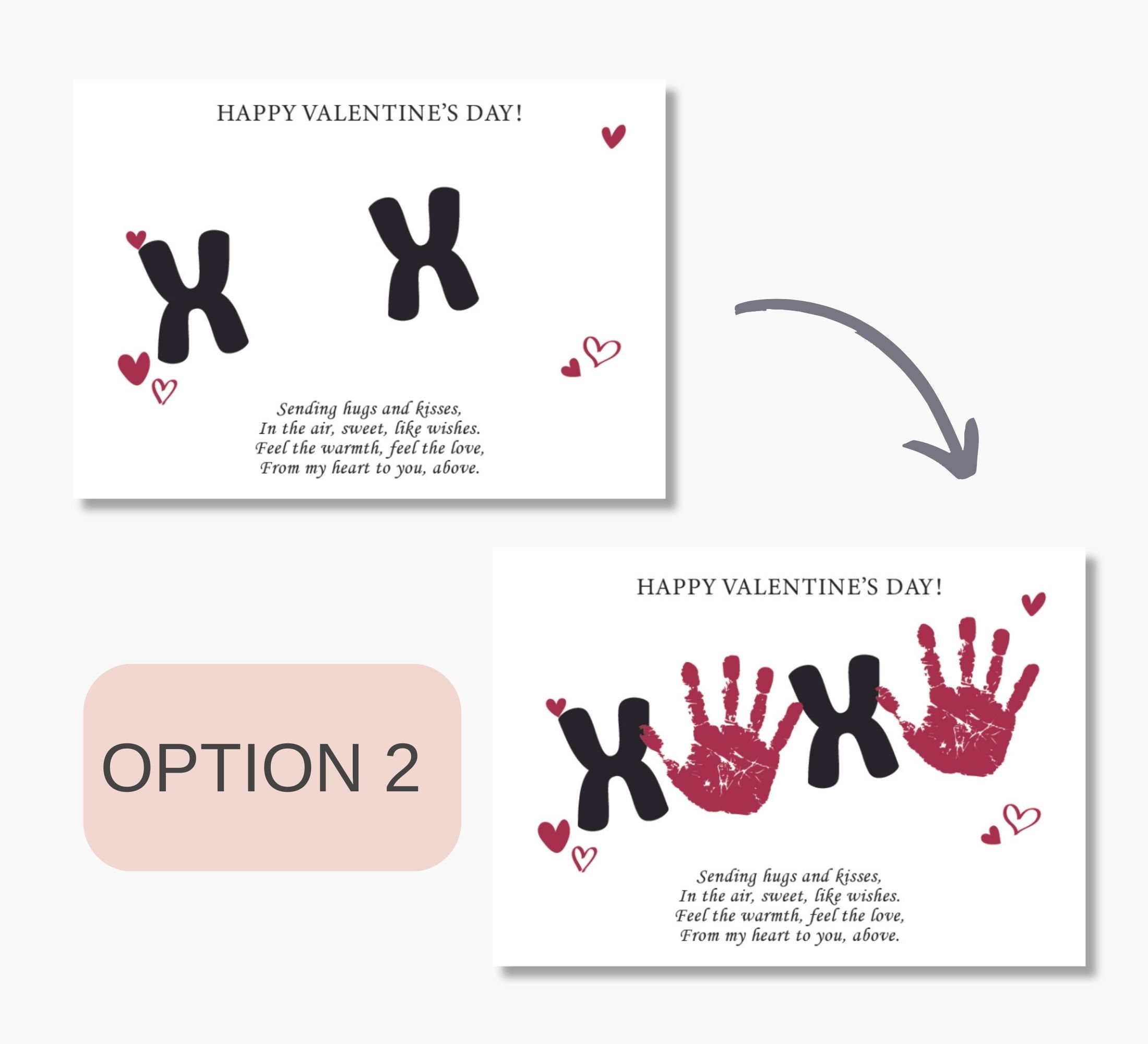 Valentines Day Craft, Preschool Activities Handprint Craft for Kids ...