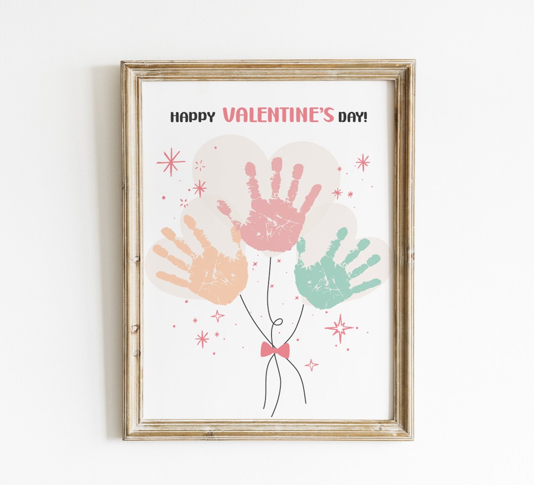 Valentines Day Craft, Valentines Day Keepsake Art, Valentines Day ...