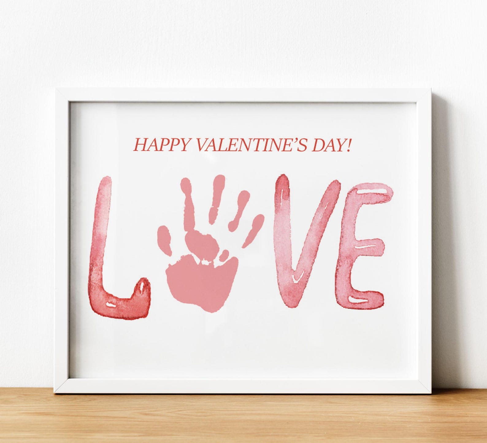 Valentine Handprint Art, Preschool DIY Craft (digital Download) - Etsy
