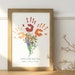 Mothers Day Flower Handprint Craft Art for Mom, Handprint Craft Grandma ...