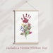 Mothers Day Flower Handprint Craft Art for Mom Handprint - Etsy