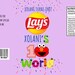 Elmo Chip Bag Template - Etsy