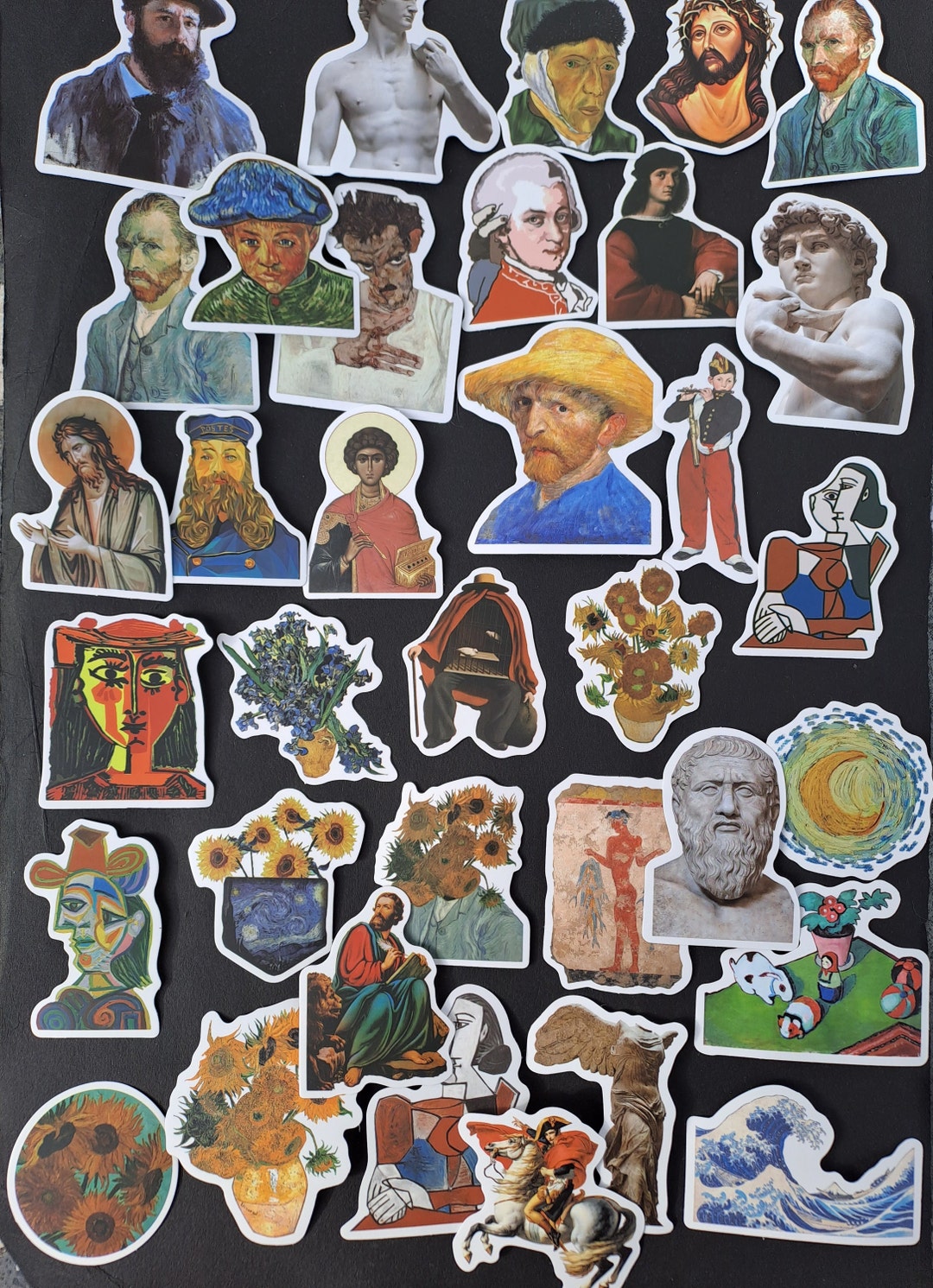 Artist Paintings Sticker Mistery Pack Matte Stickers Famous Paintings ...