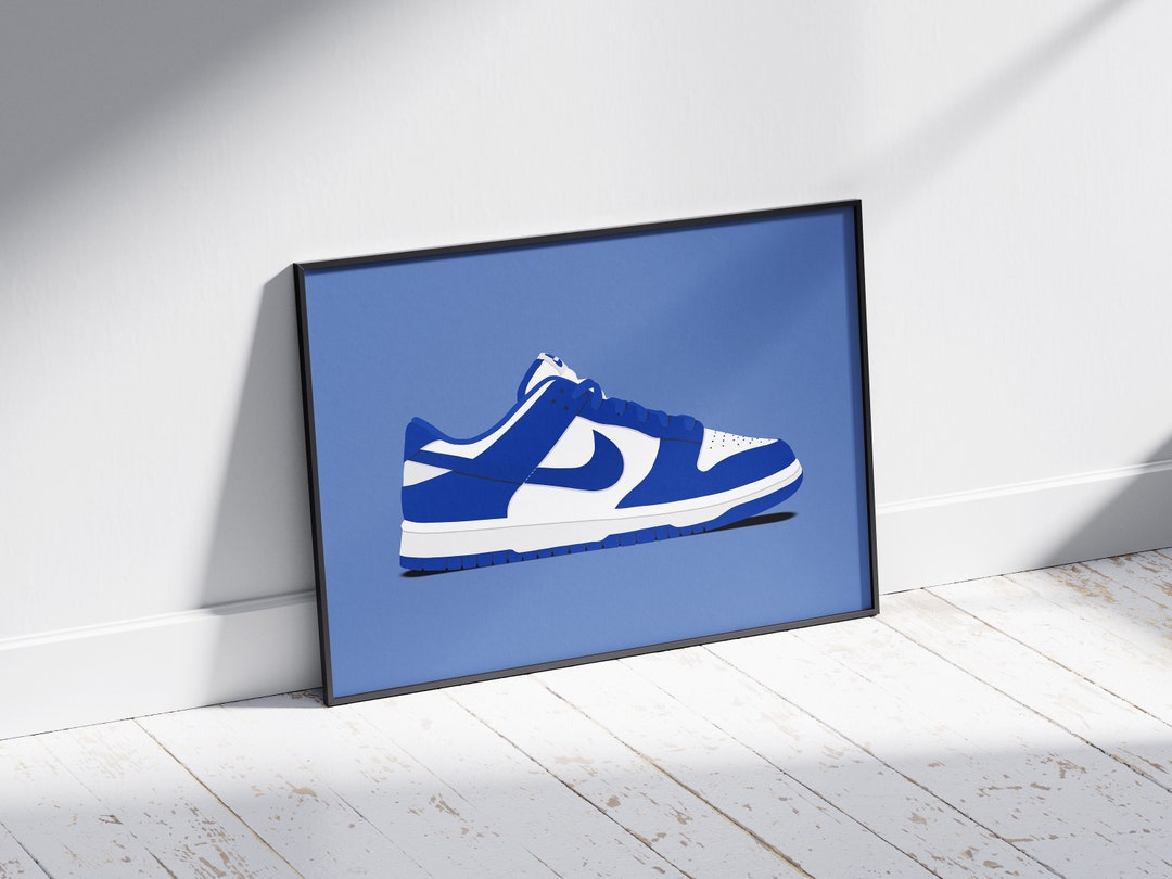 Nike Dunk Low Poster digitaler Download Sneaker Wallart Minimalistische ...