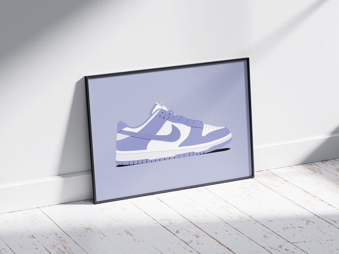 Nike Dunk Low Poster digitaler Download Sneaker Wallart Minimalistische ...