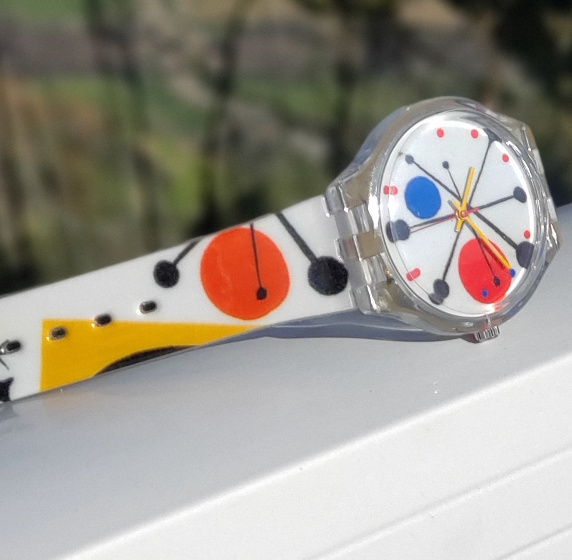 Alexander Calder Art Watch Modern Wristwatch Colorful Geometric ...