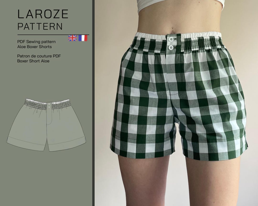 Boxer Shorts L PDF Sewing Pattern - Etsy