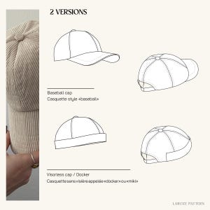 Baseball Cap, Dockworker | PDF Sewing Pattern - Etsy