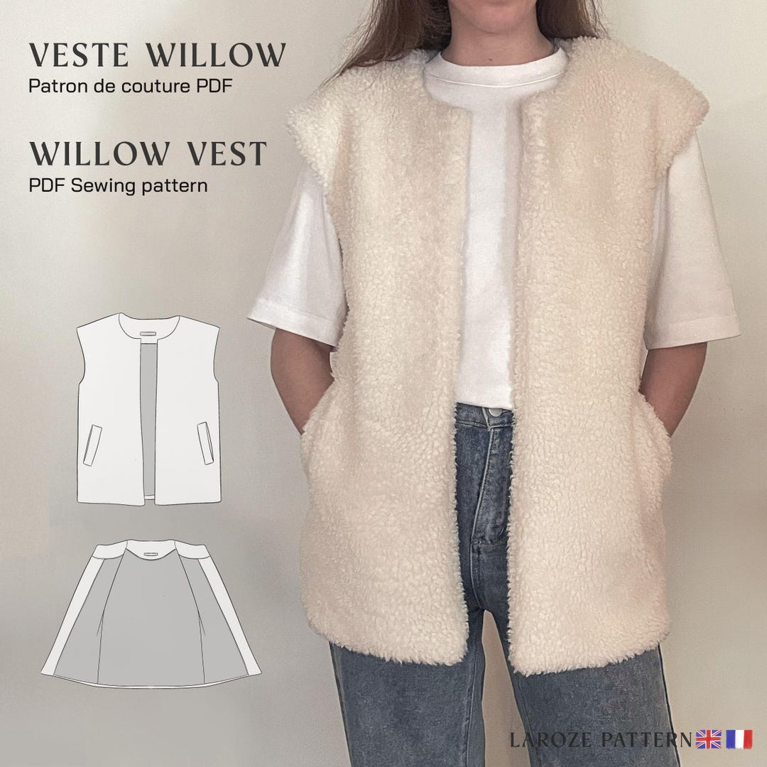 Sleeveless Vest L PDF Sewing Pattern - Etsy