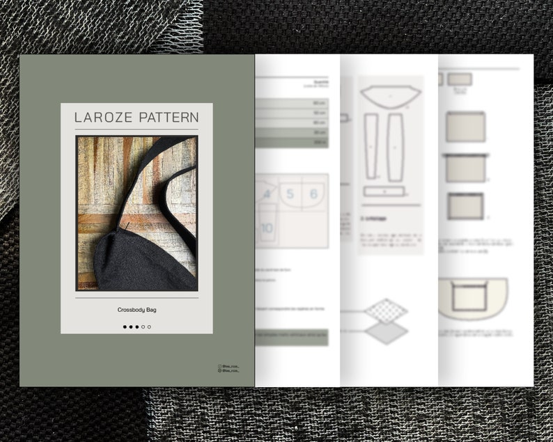 Crossbody Bag PDF Sewing Pattern - Etsy UK