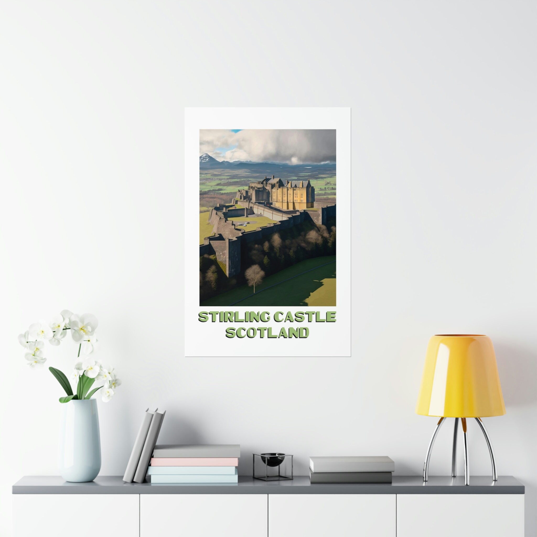 Stirling Castle Scotland Travel Poster - Premium Matte Print - Etsy