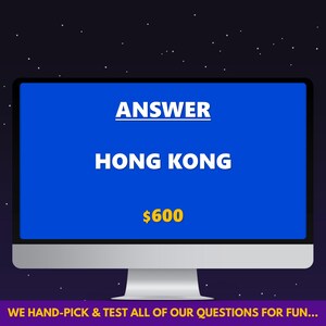 Jeopardy Party Game: Trivia Night, Adult & Kids (powerpoint Download ...