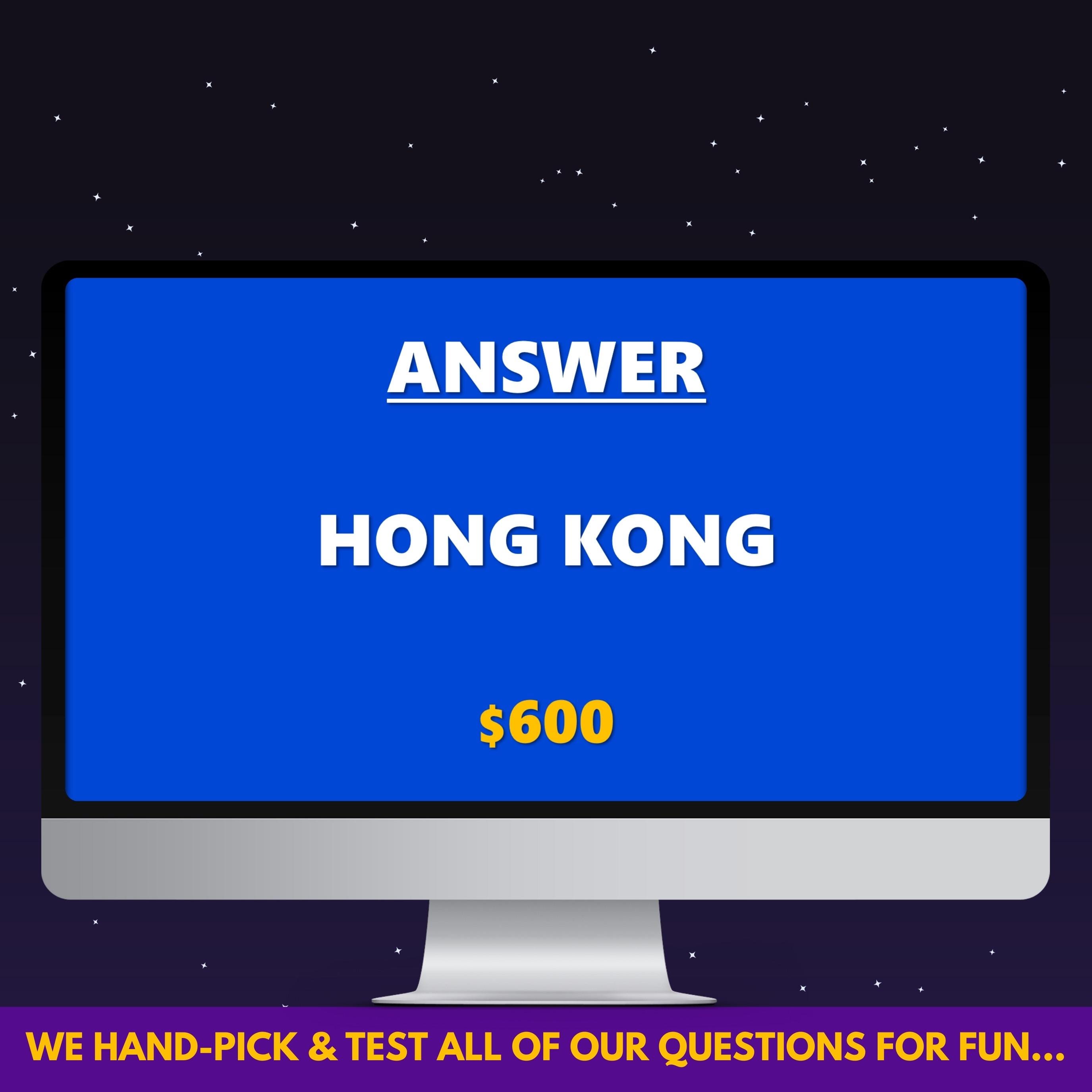 Jeopardy Party Game: Trivia Night, Adult & Kids (powerpoint Download ...