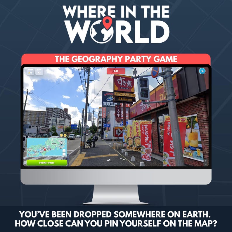 Geography Trivia Game: Where in the World - Family & Team Fun - Etsy
