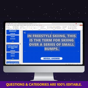 Jeopardy Party Game: Trivia Night, Adult & Kids (powerpoint Download ...