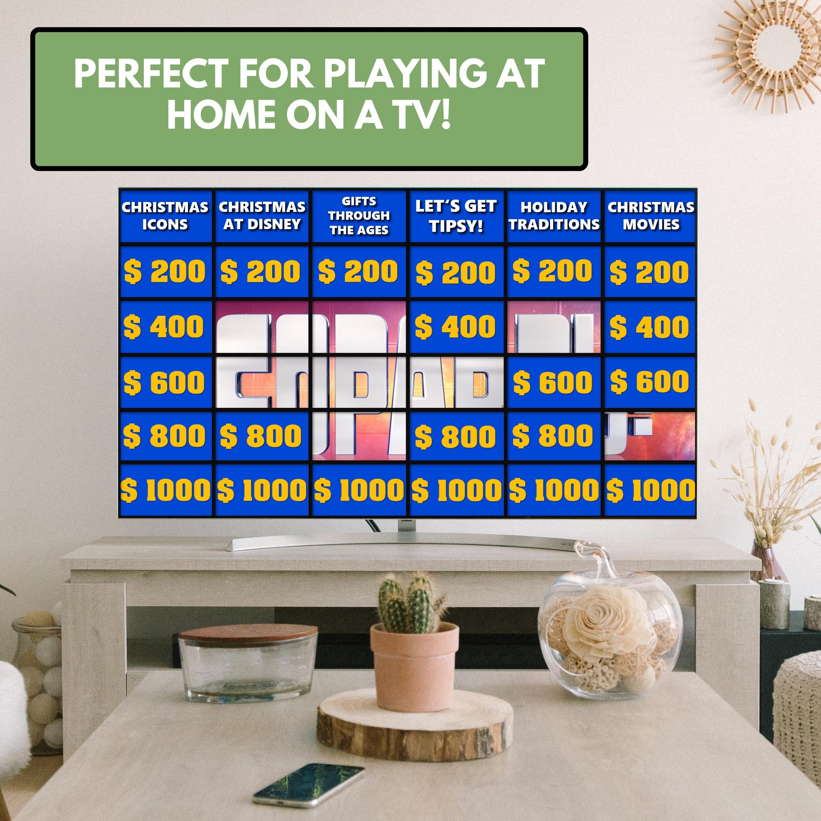 Christmas Jeopardy Game: Holiday Party Trivia (instant Download) - Etsy