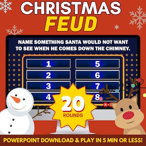 Christmas Family Feud - Powerpoint Download | Christmas Party Game ...