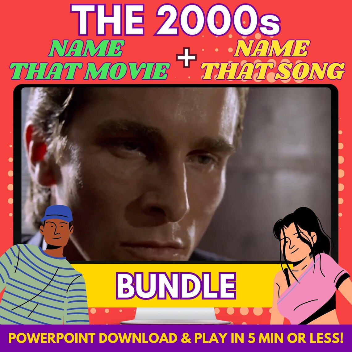 2000s Trivia Game Bundle: Name That Movie & Song (powerpoint Download ...