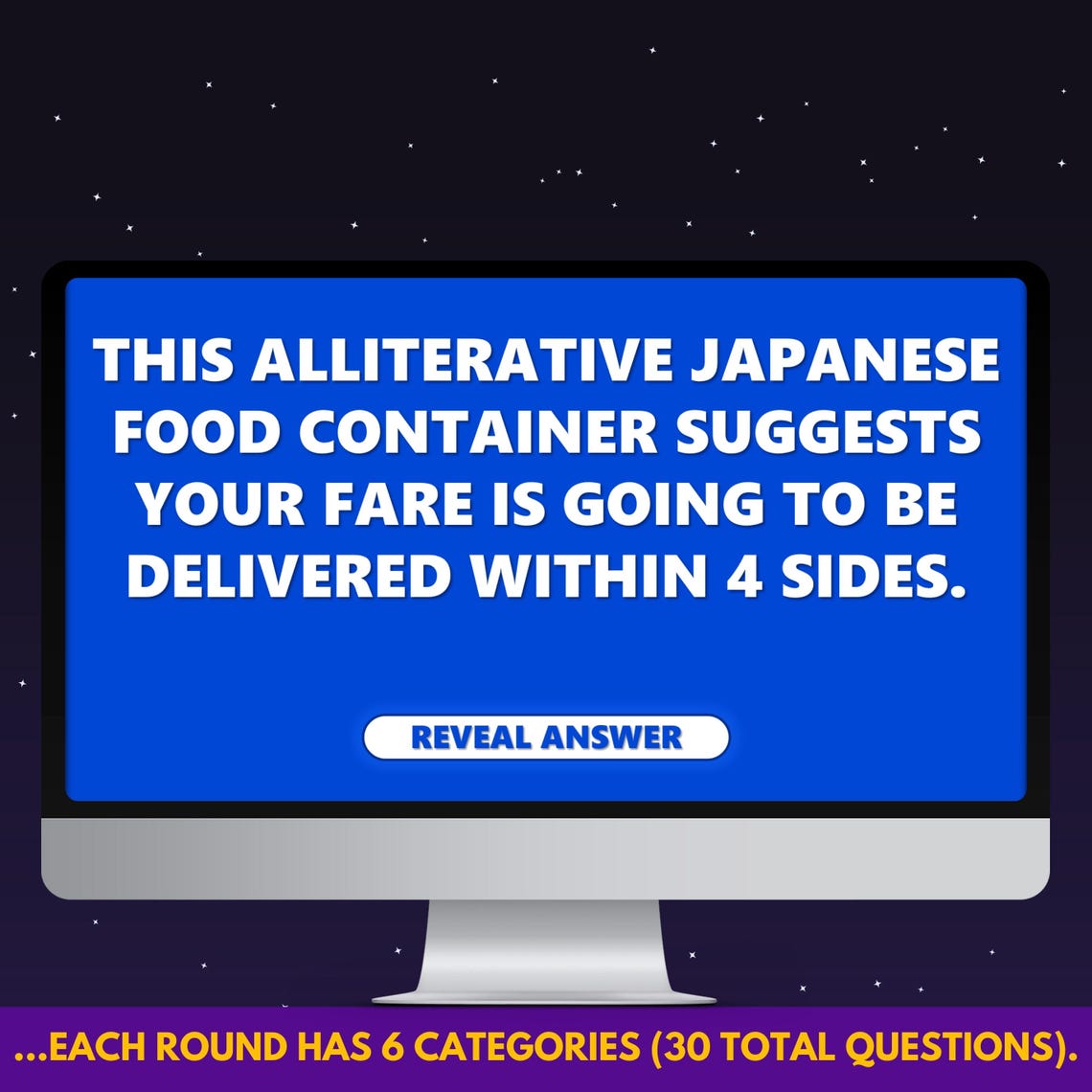 Jeopardy Party Game: Trivia Night, Adult & Kids (powerpoint Download ...