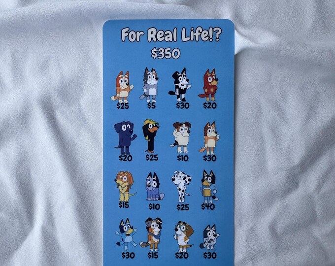 FOR REAL LIFE Saving Challenge - Etsy