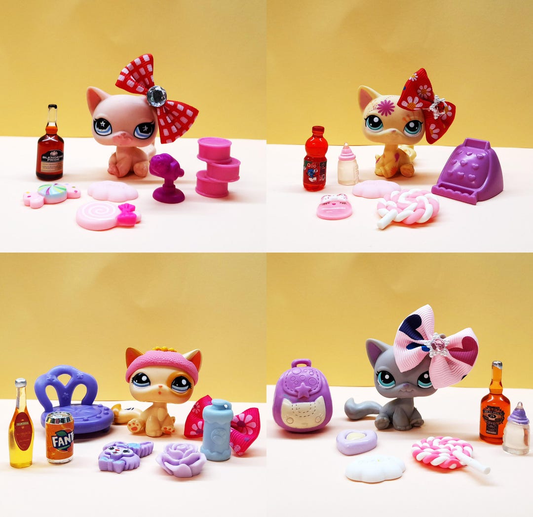 Littlest Pet Shop Shorthair Sitting Cat Accessories ~YOU CHOOSE~ #959 ...