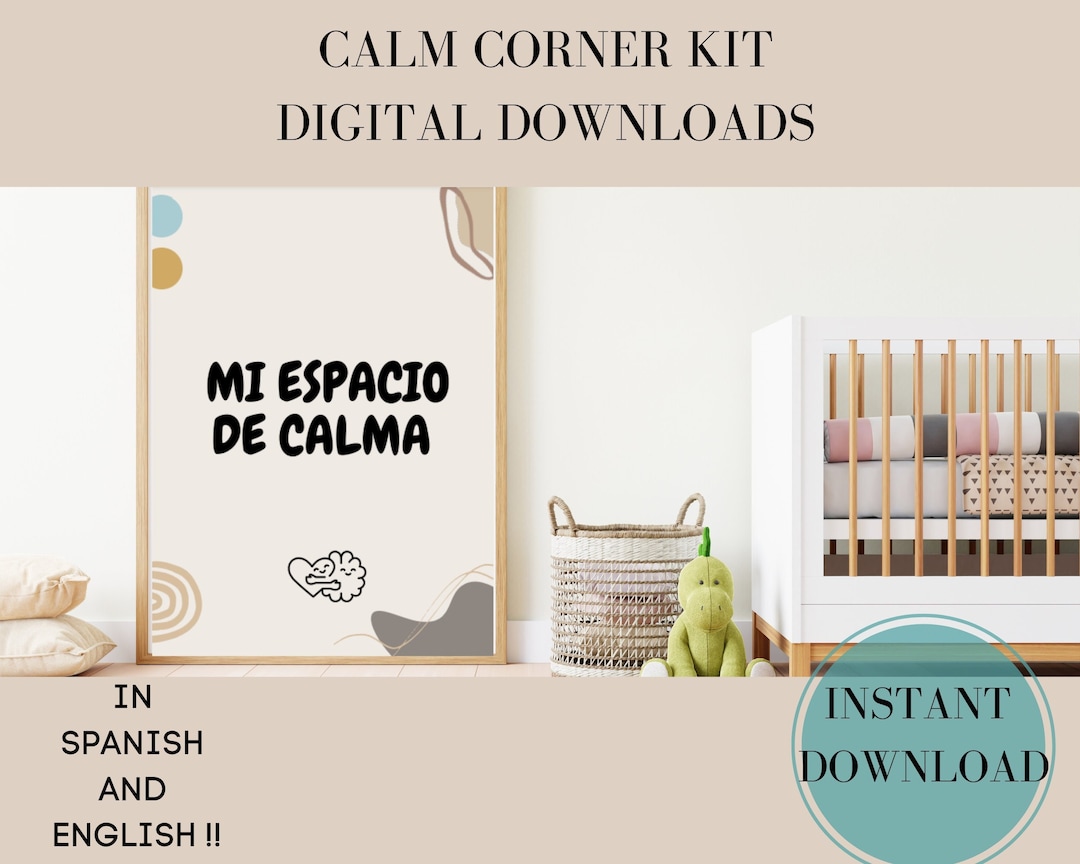 10 Spanish & English Calm Down Corner Kit-self Regulation-calming ...