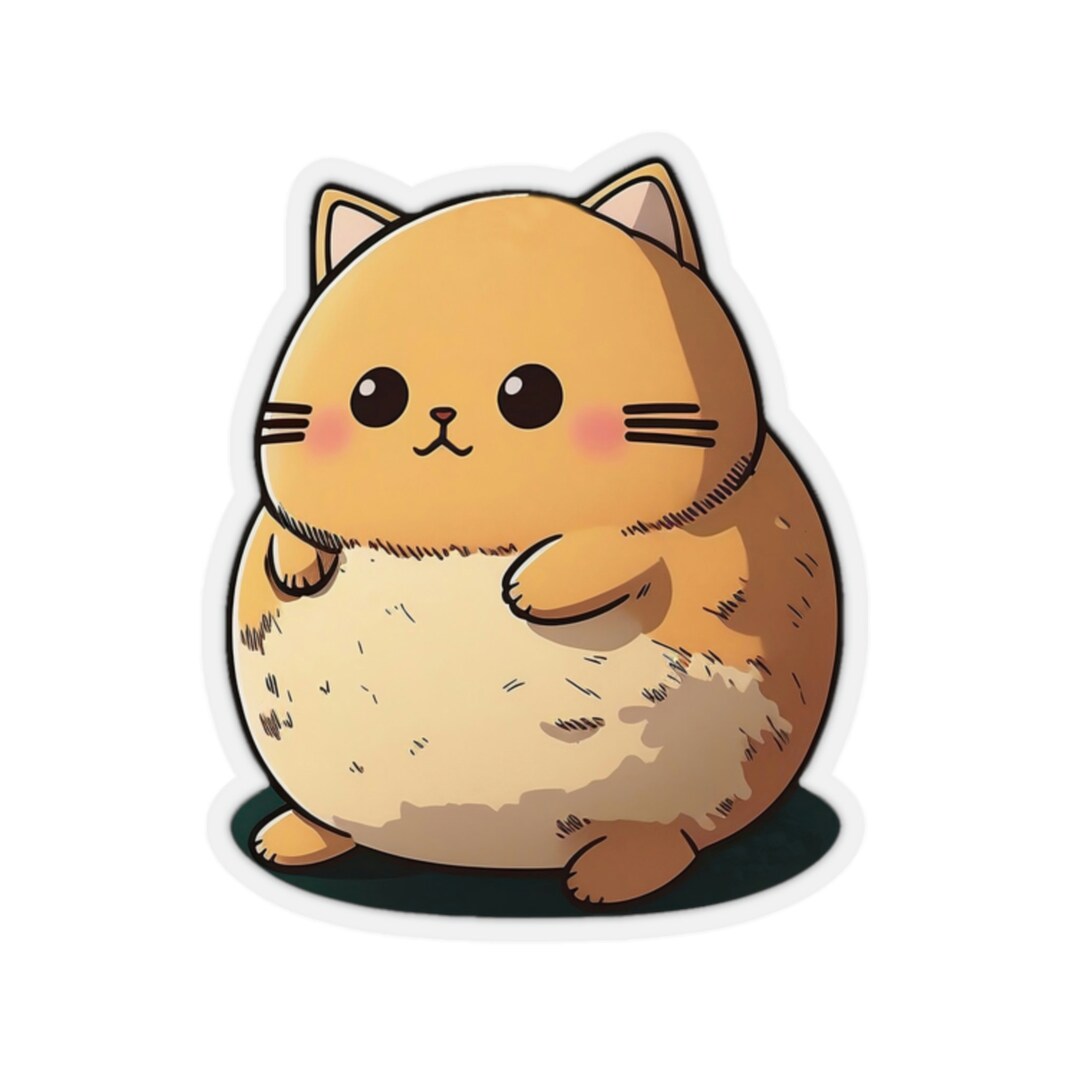 Cute Cat Potato Sticker Cat Sticker Potato Sticker Cute - Etsy