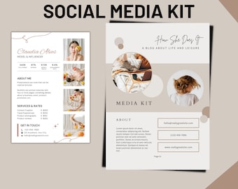 Content Creator Media Kit Fashion Blogger Media Kit, Media Kit Template ...