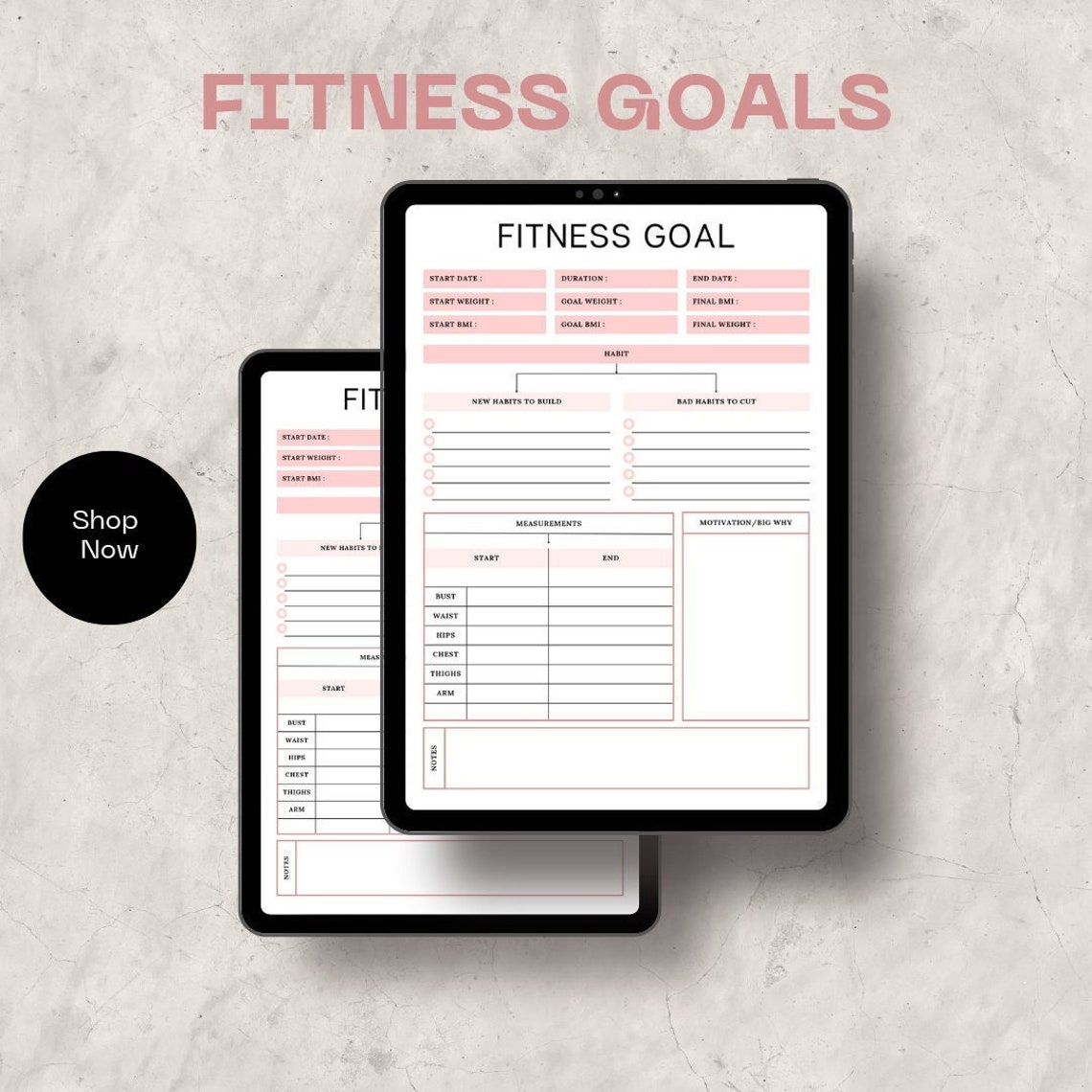 Fitness Planner, Workout Planner, Fitness Goals, Workout Logs, Workout ...