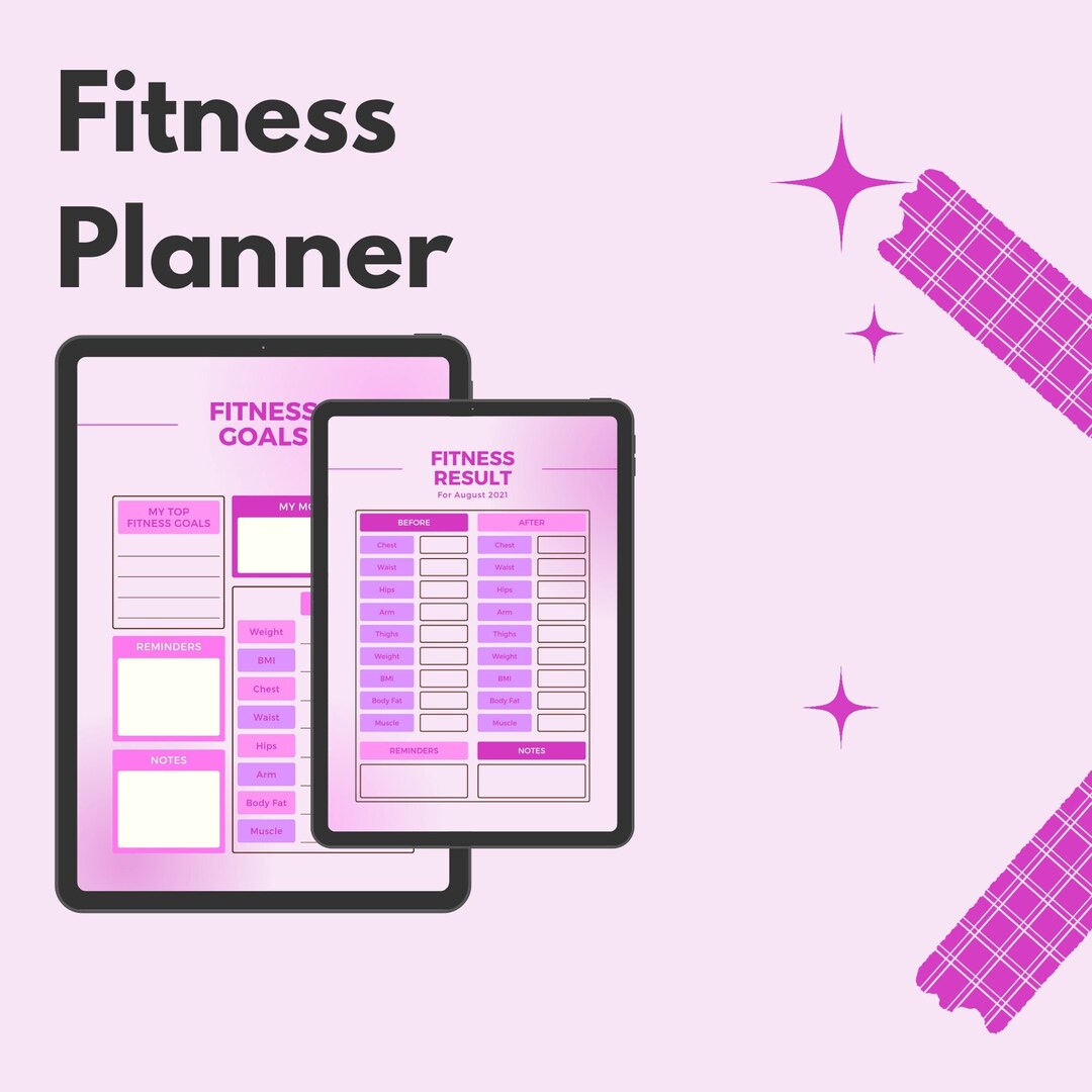 Fitness Planner, Workout Planner, Fitness Goals, Workout Logs, Workout ...