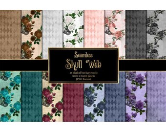 Vintage Halloween Digital Papers Decorative Halloween Backgrounds 16 ...