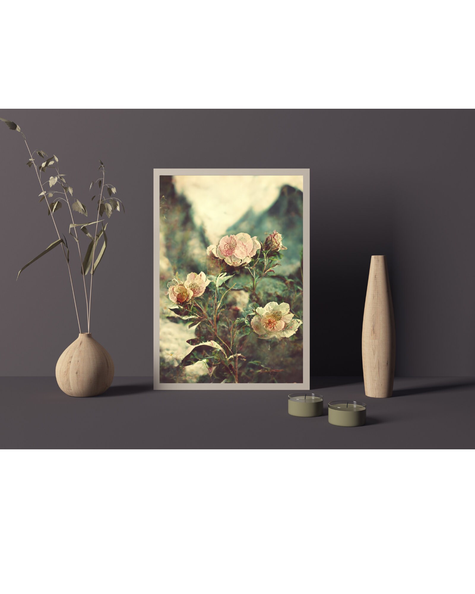 Vintage Alpine Roses Print Printable Wall Decor Printable Wall Art ...