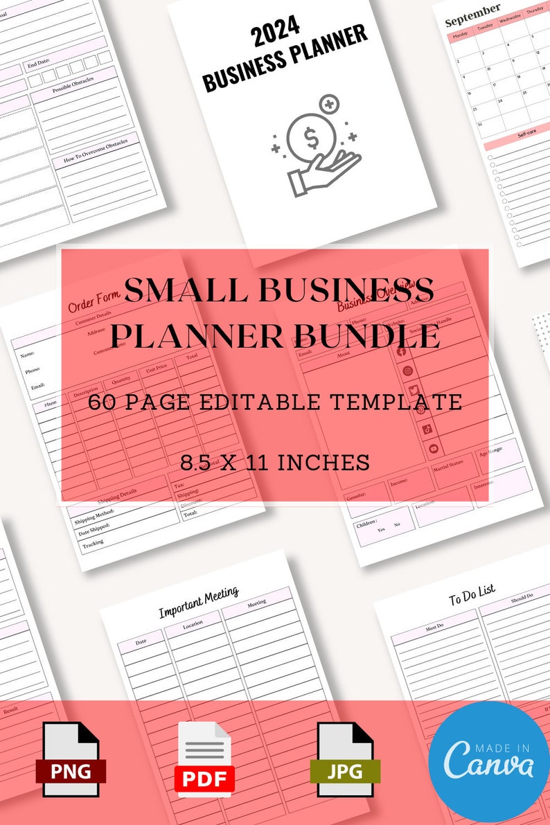 Small Business Plan Template, Business Planner Proposal, Start up ...