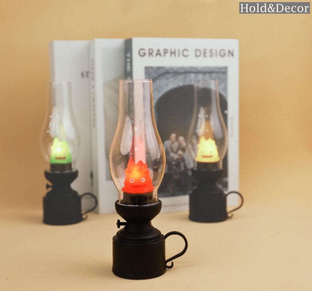 Cute Calcifer Night Light Calcifer Gift Vintage Flameless - Etsy UK