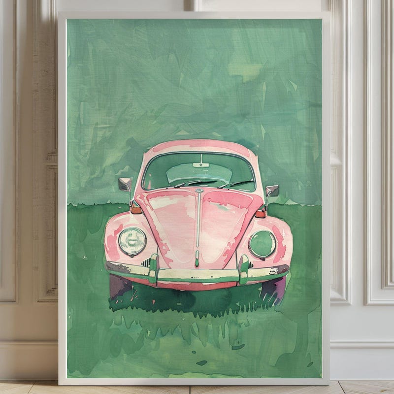 Vw Beetle Art - Etsy