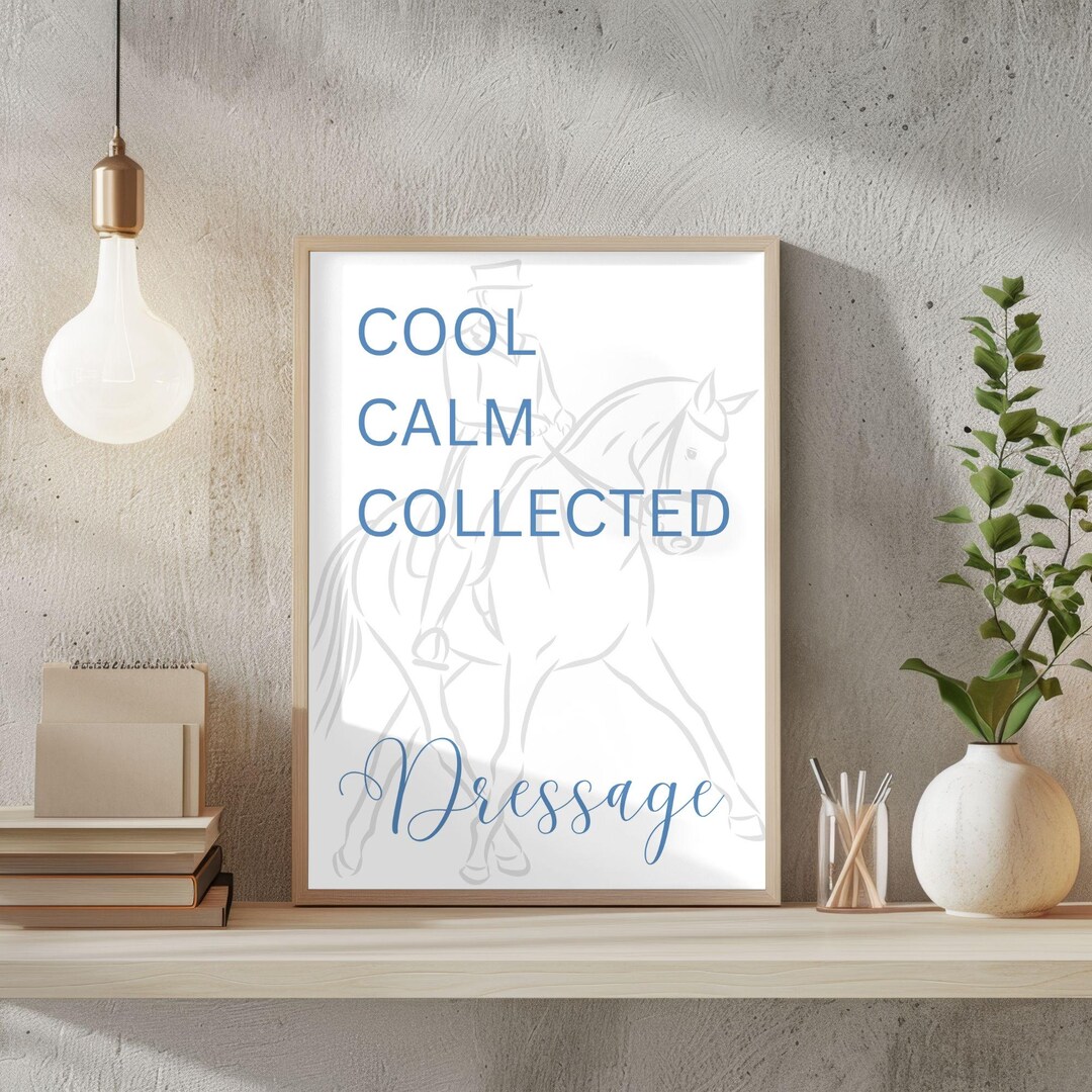 Dressage Poster Horse Lover Poster, Dressage Art, Horses Poster, Stable ...