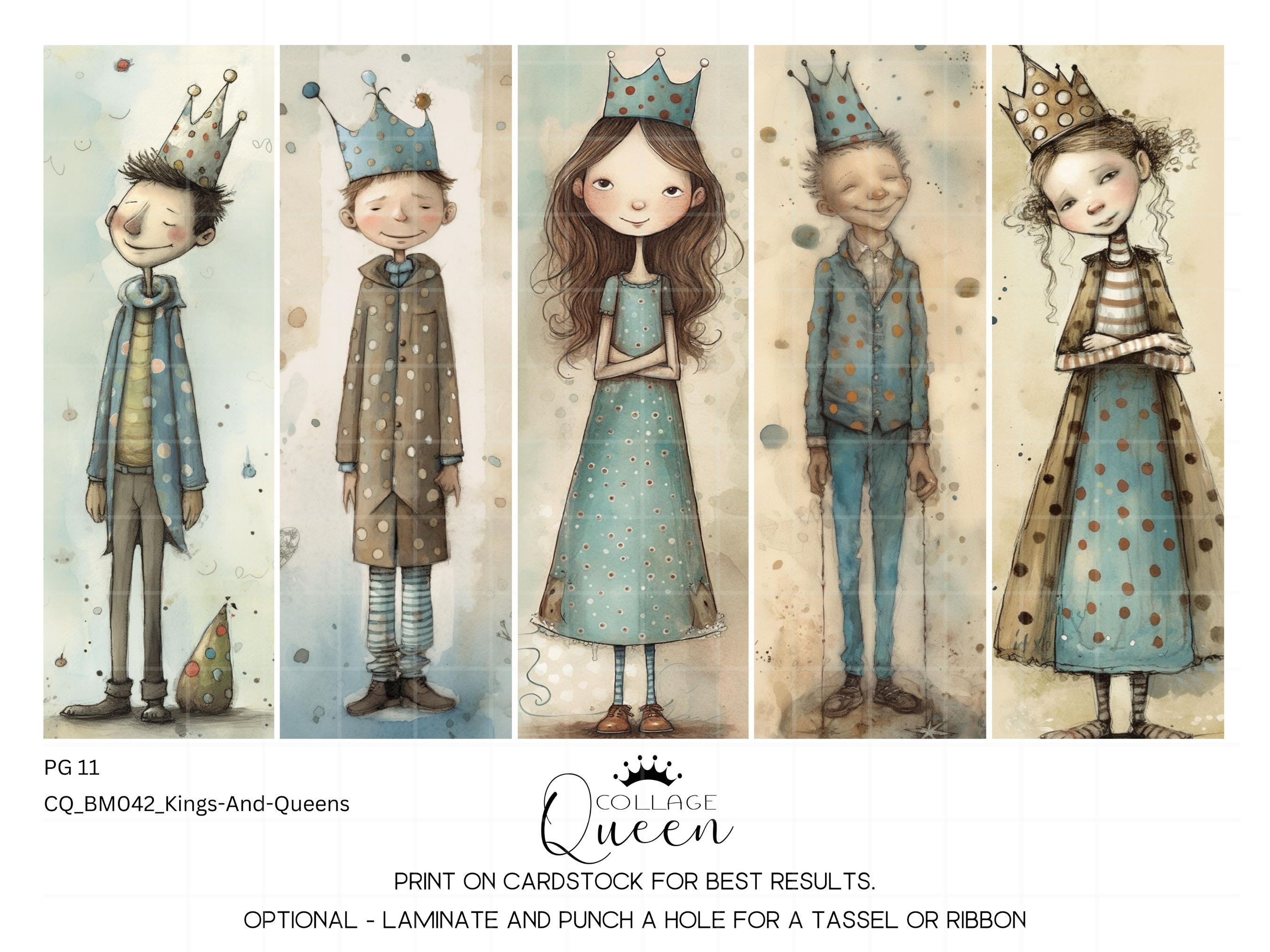 60 Kings and Queens Printable Bookmarks Digital Download JPG Bookmark ...