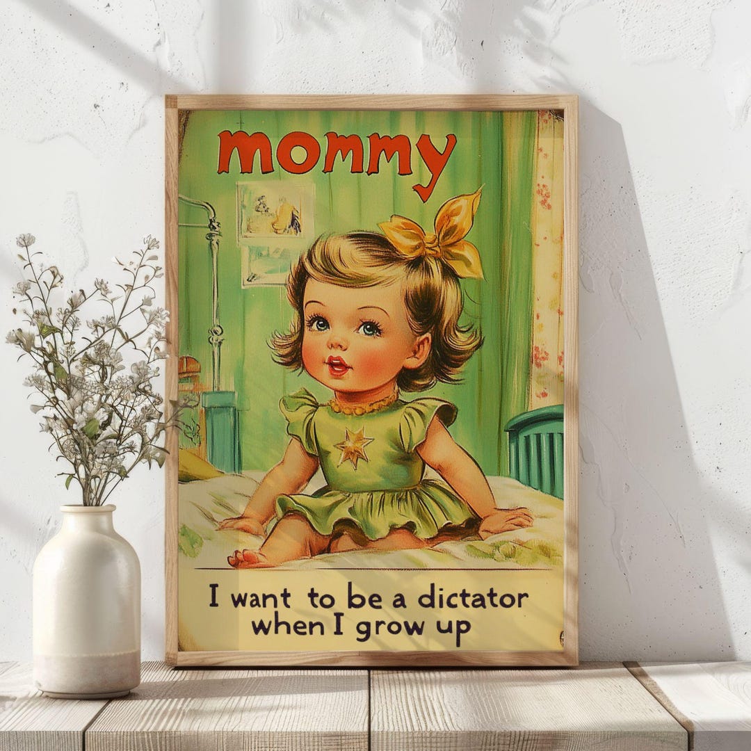 MOMMY, When I Grow up Funny Quote Art Poster, Witty Room Decor, Whimsy ...