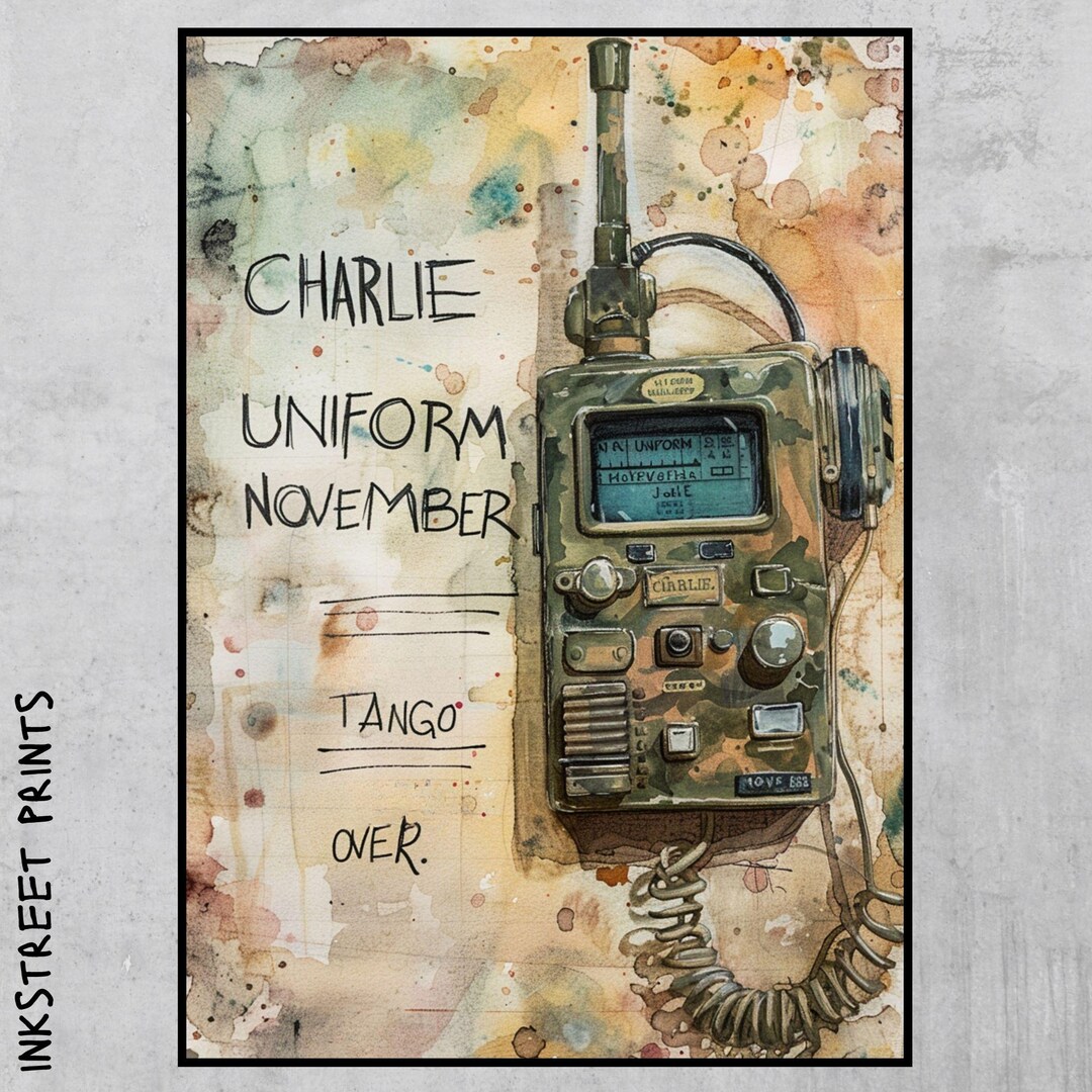 Charlie Uniform November...., Poster, Room Decor, Funny Print, Sarcasm ...