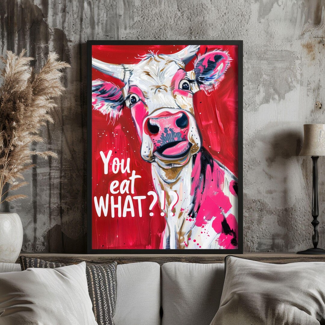 You Eat What Unique Kitchen Art Poster, Poster, Room Decor, Whimsy ...