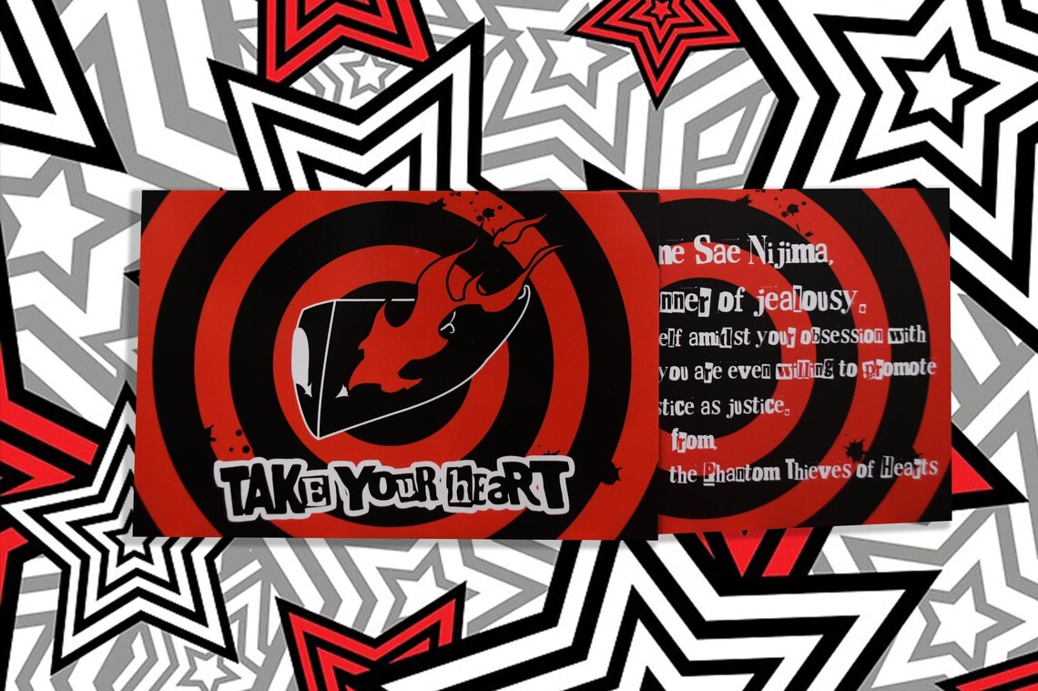 Persona 5 Royal Violet Double Sided Calling Card - Etsy
