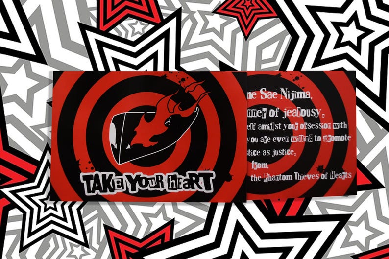 Persona 5 Royal Violet Double Sided Calling Card - Etsy