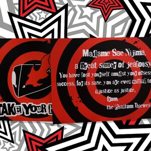 Persona 5 Royal Violet Double Sided Calling Card - Etsy