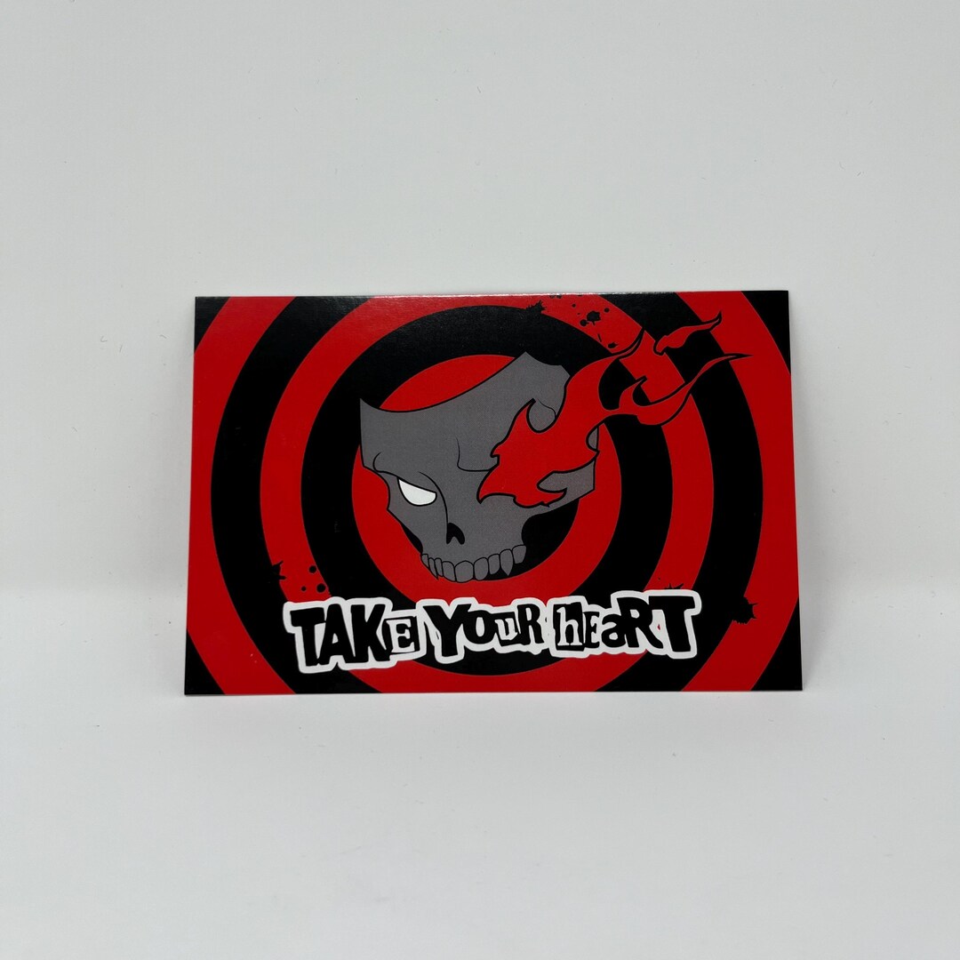 Persona 5 Royal Skull Ryuji Double Sided Calling Card - Etsy