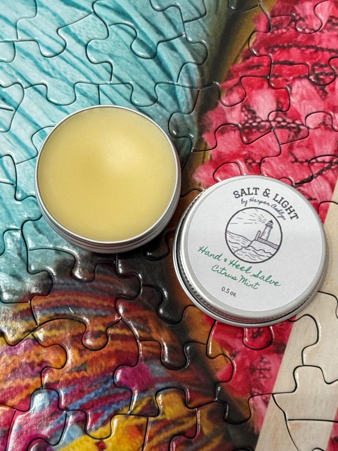 Hand & Heel Salve Travel Size / Natural Intensive Balm (0.5 Oz)/ Lip ...